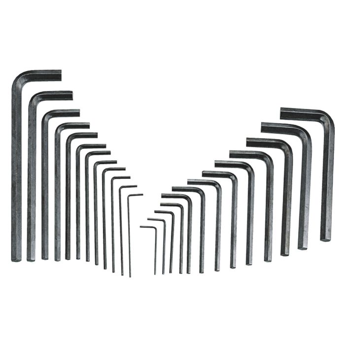 Genius Tools Hex Key Wrench Set, 25 Piece Metric and SAE, Standard and ...